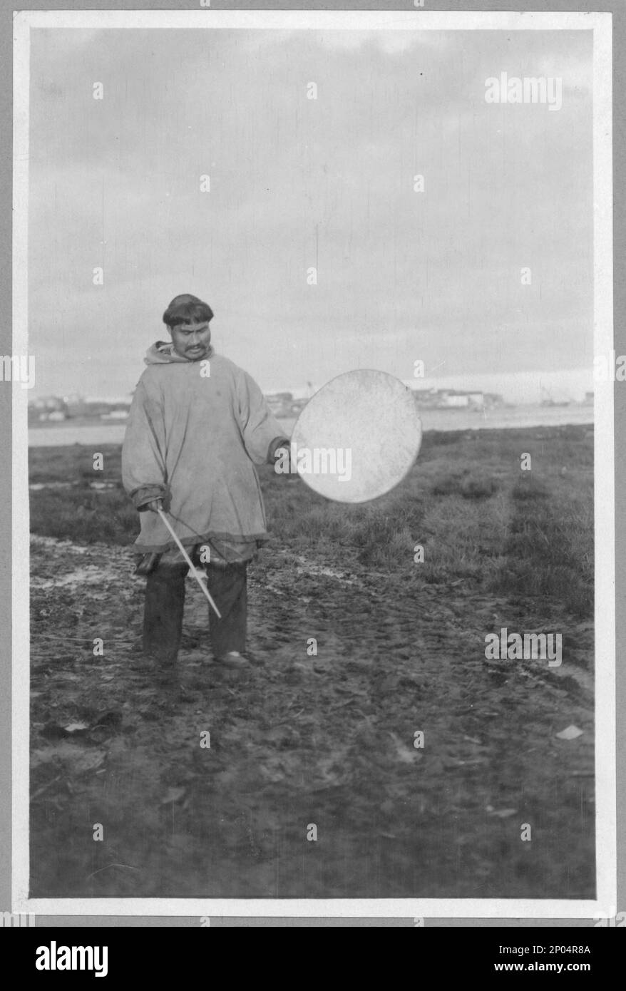 One of the drummers for Eskimo dance. Frank and Frances Carpenter ...