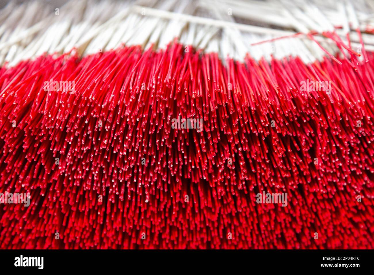 Close-up on a stack of joss sticks in a Chinese Buddhist temple in ...