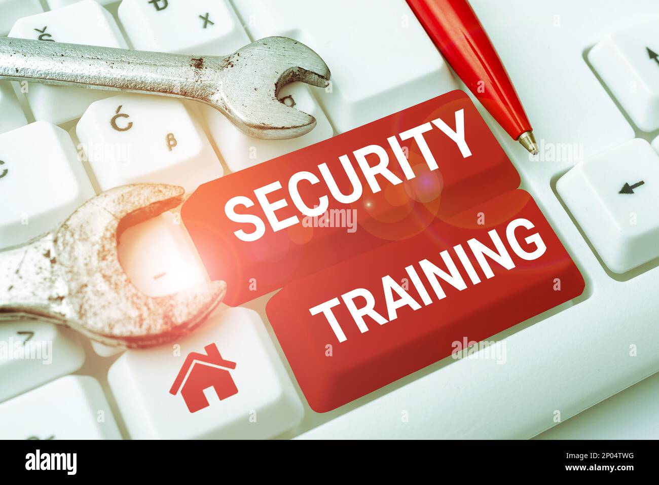 Sign displaying Security Training. Internet Concept providing security ...