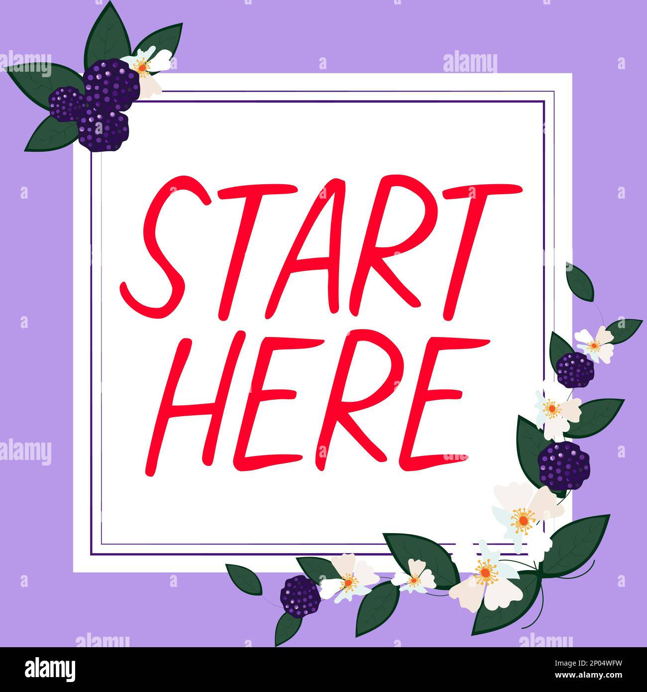 Inspiration showing sign Start Here. Internet Concept telling someone ...