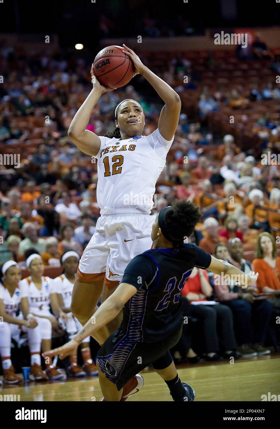 March 17, 2017: Texas Longhorns Jada Underwood #12 in action during the ...