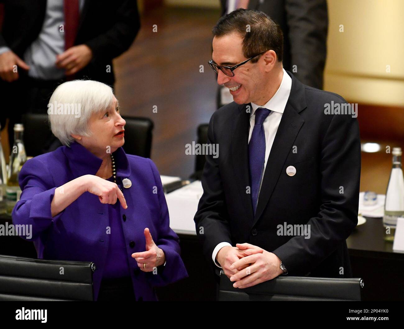 Janet Yellen, president of the Federal Reserve Board, and U.S. Treasury ...