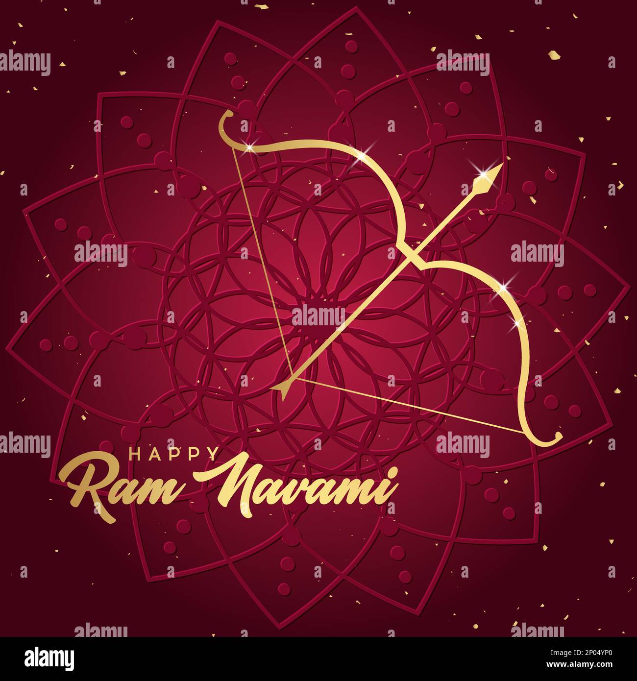 Happy Ram Navami festival of India. Ram Navami Indian festival banner ...