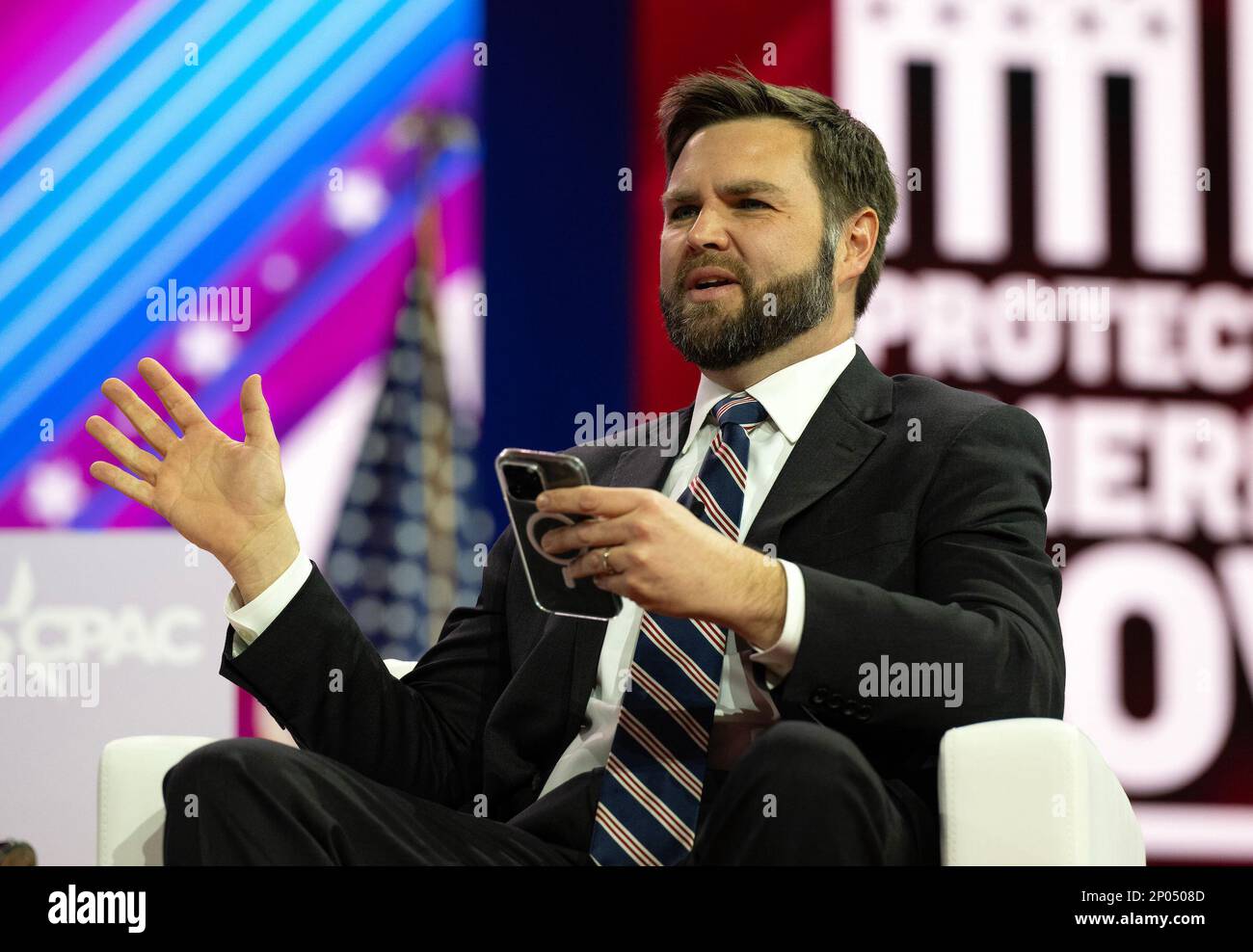 United States Senator J.D. Vance (Republican of Ohio) at the 2023 ...