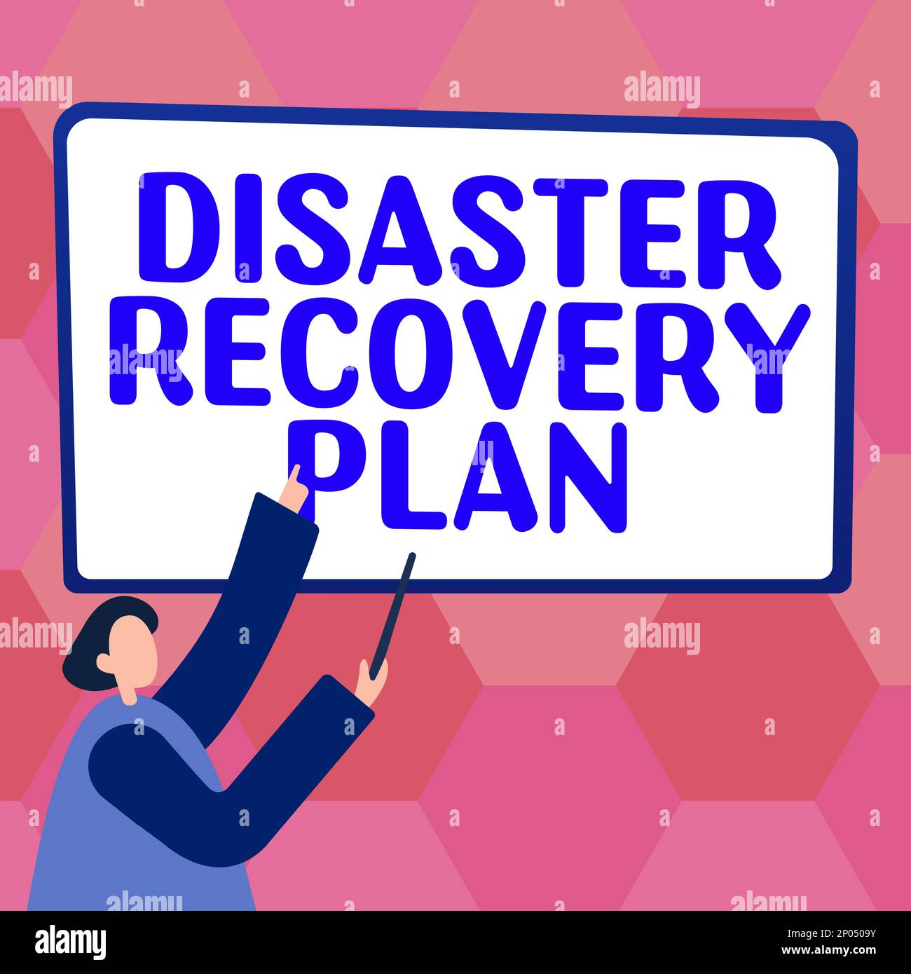 Hand writing sign Disaster Recovery Plan. Internet Concept having ...