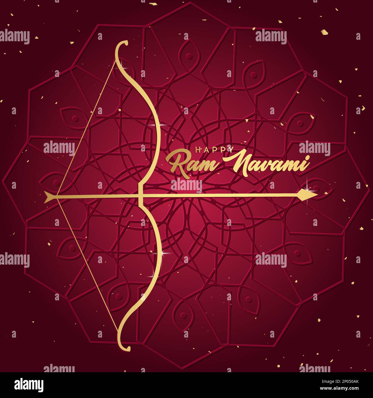 Happy Ram Navami festival of India. Ram Navami Indian festival banner ...
