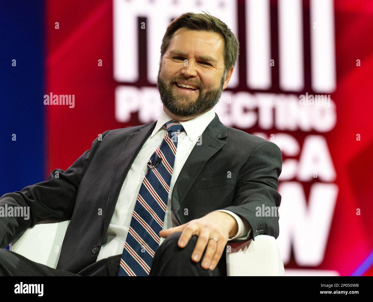 United States Senator J.D. Vance (Republican of Ohio) at the 2023 ...