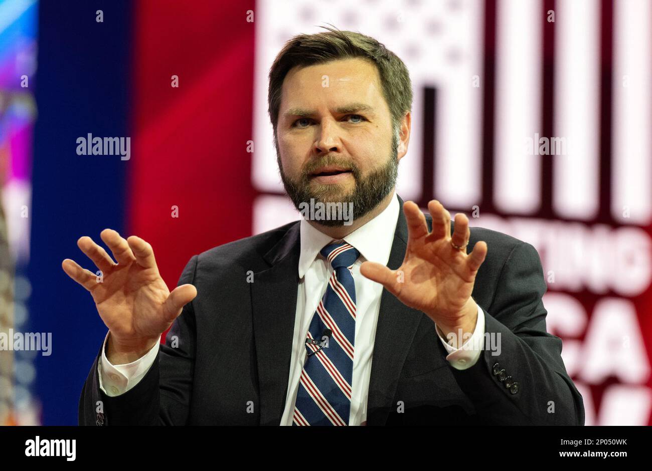 United States Senator J.D. Vance (Republican of Ohio) at the 2023 ...