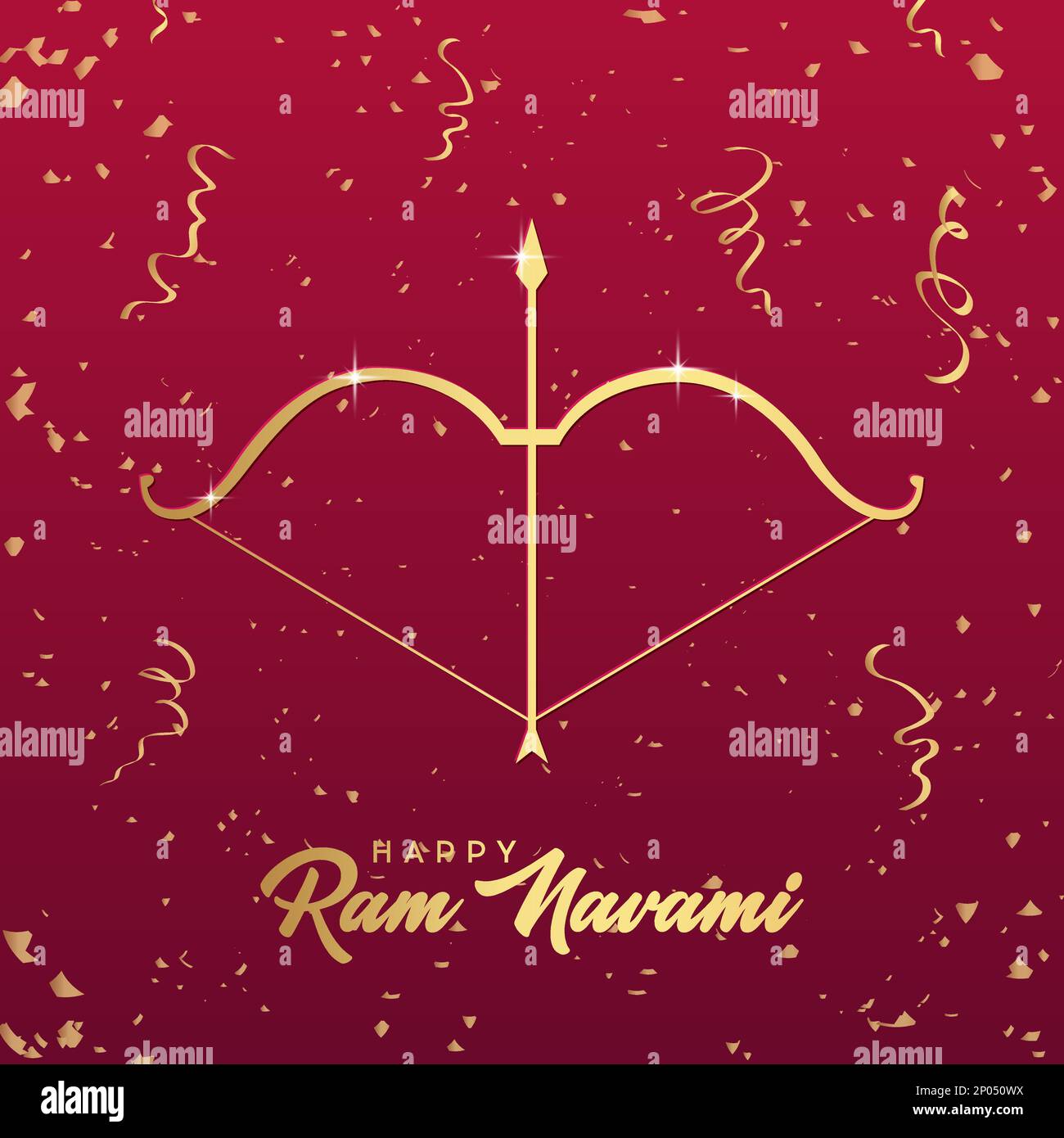Happy Ram Navami festival of India. Ram Navami Indian festival banner ...