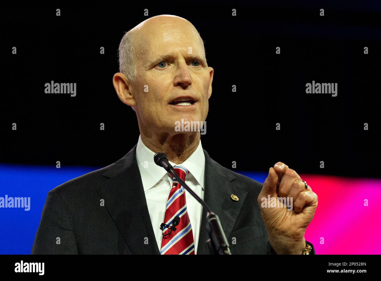 United States Senator Rick Scott (Republican of Florida) at the 2023 ...
