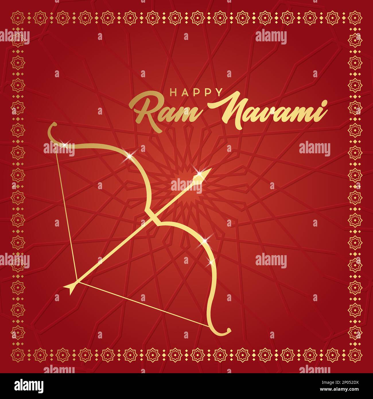 Happy Ram Navami festival of India. Ram Navami Indian festival banner ...