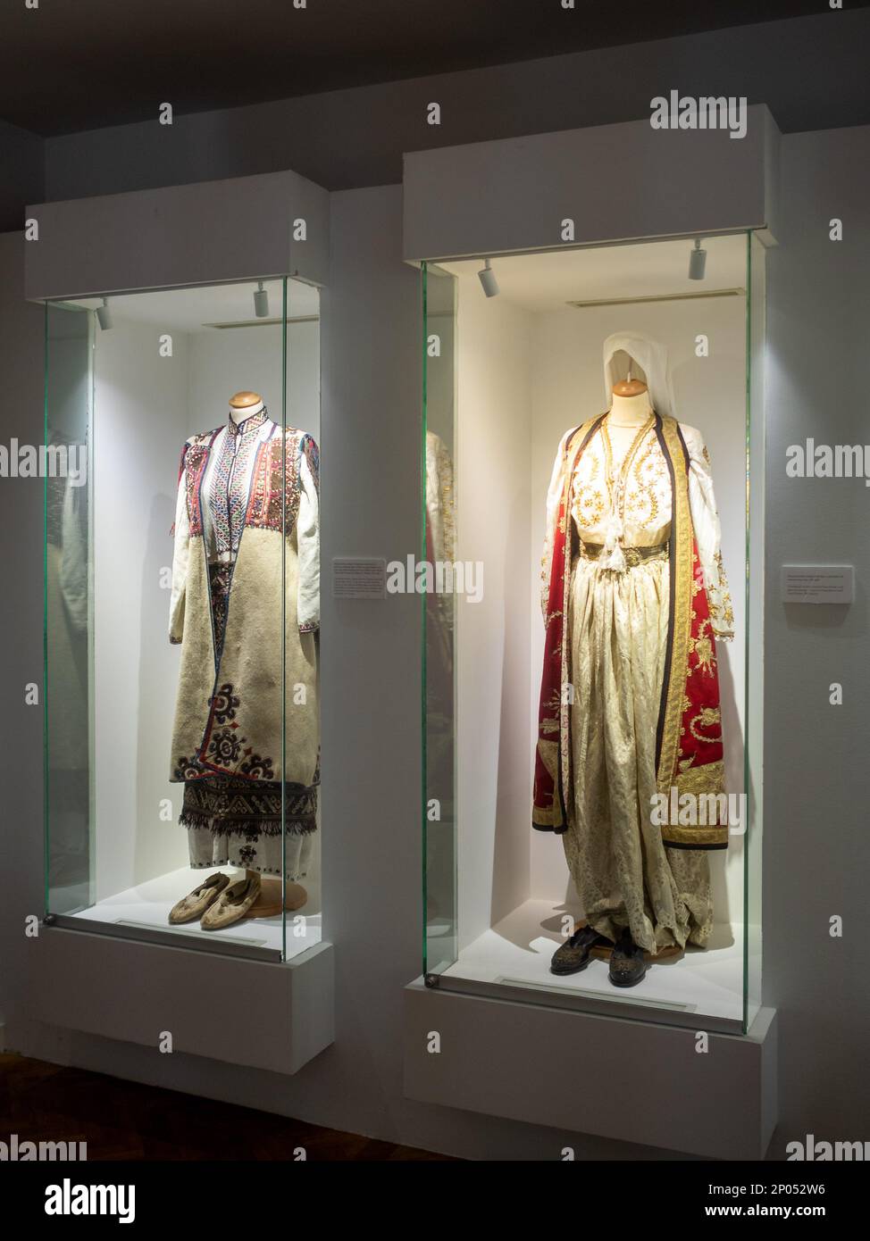 Traditional Montenegrin costumes on display at the Ethnographic Museum ...