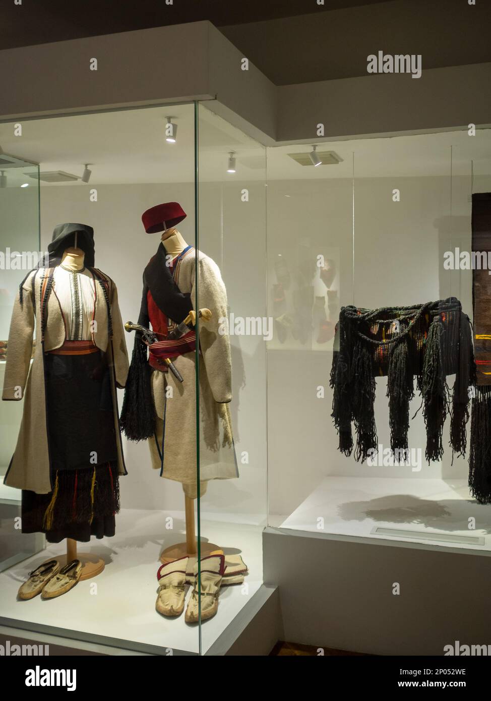 Traditional Montenegrin costumes on display at the Ethnographic Museum ...