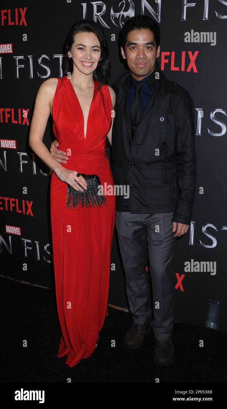 Photo by: Demis Maryannakis/STAR MAX/IPx3/15/17Jessica Henwick and Johnny Wang at a screening of ...