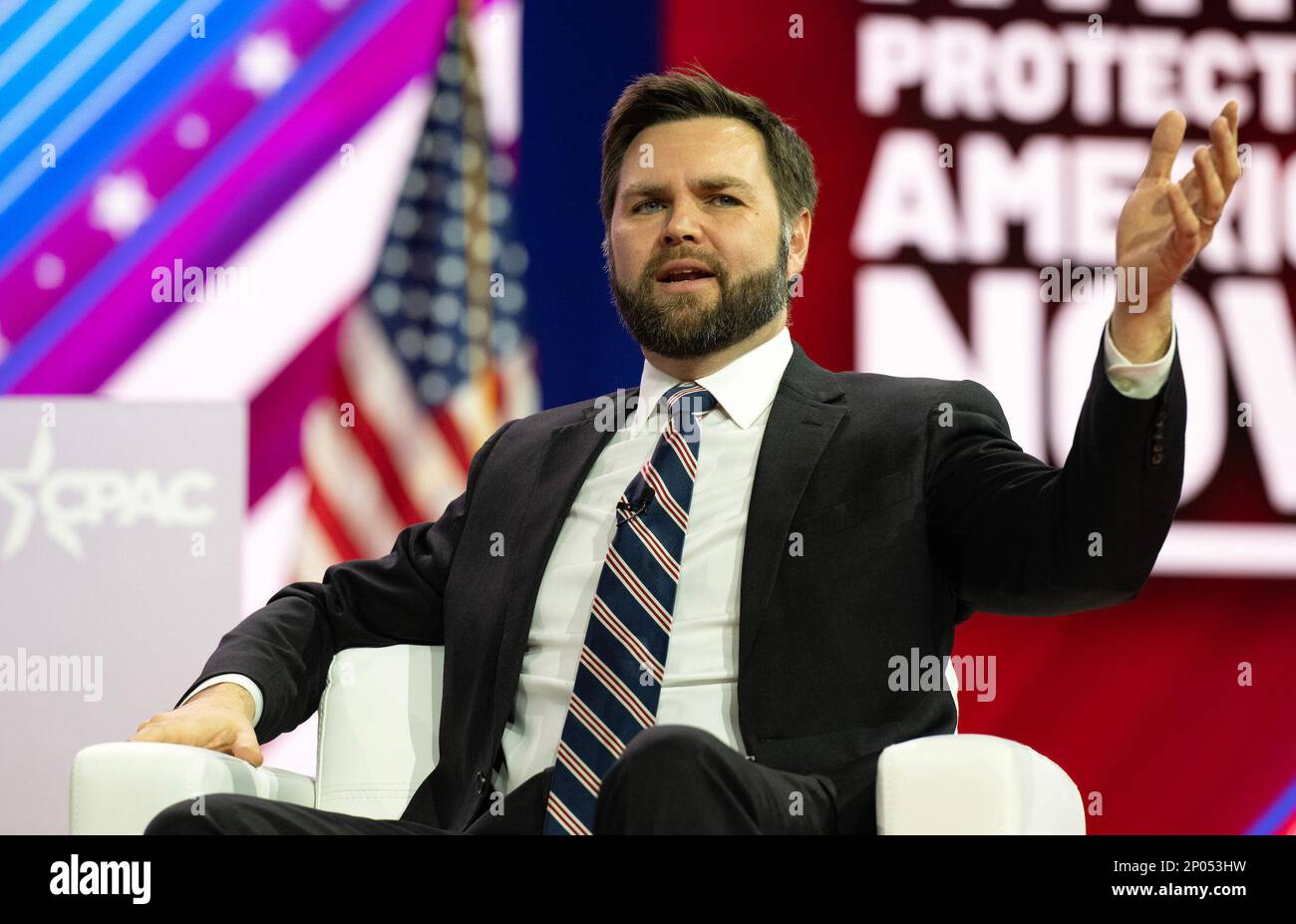 United States Senator J.D. Vance (Republican of Ohio) at the 2023 ...