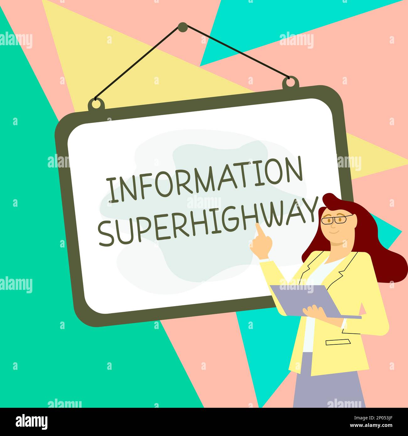 Conceptual caption Information Superhighway. Internet Concept place ...