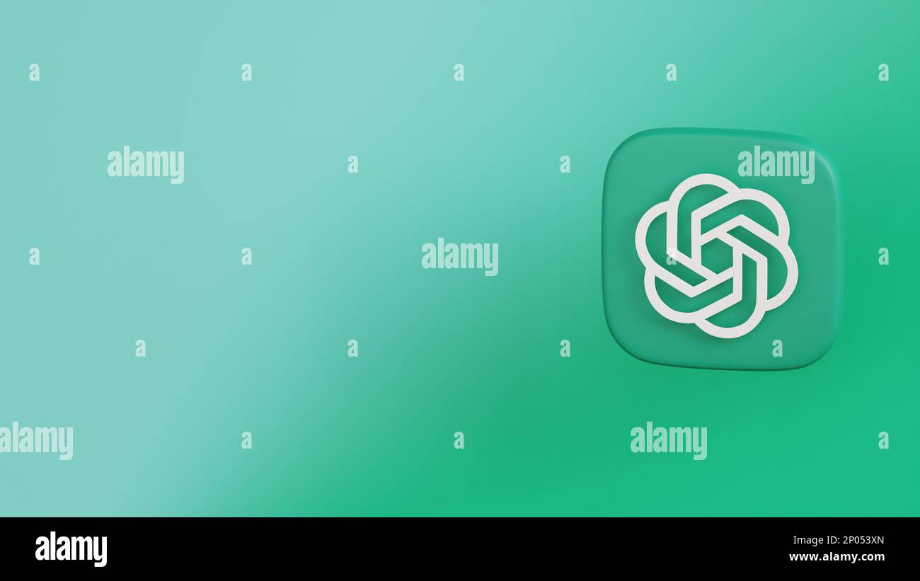 Background with Chatgpt logo. Computer technology concept. Graphic ...