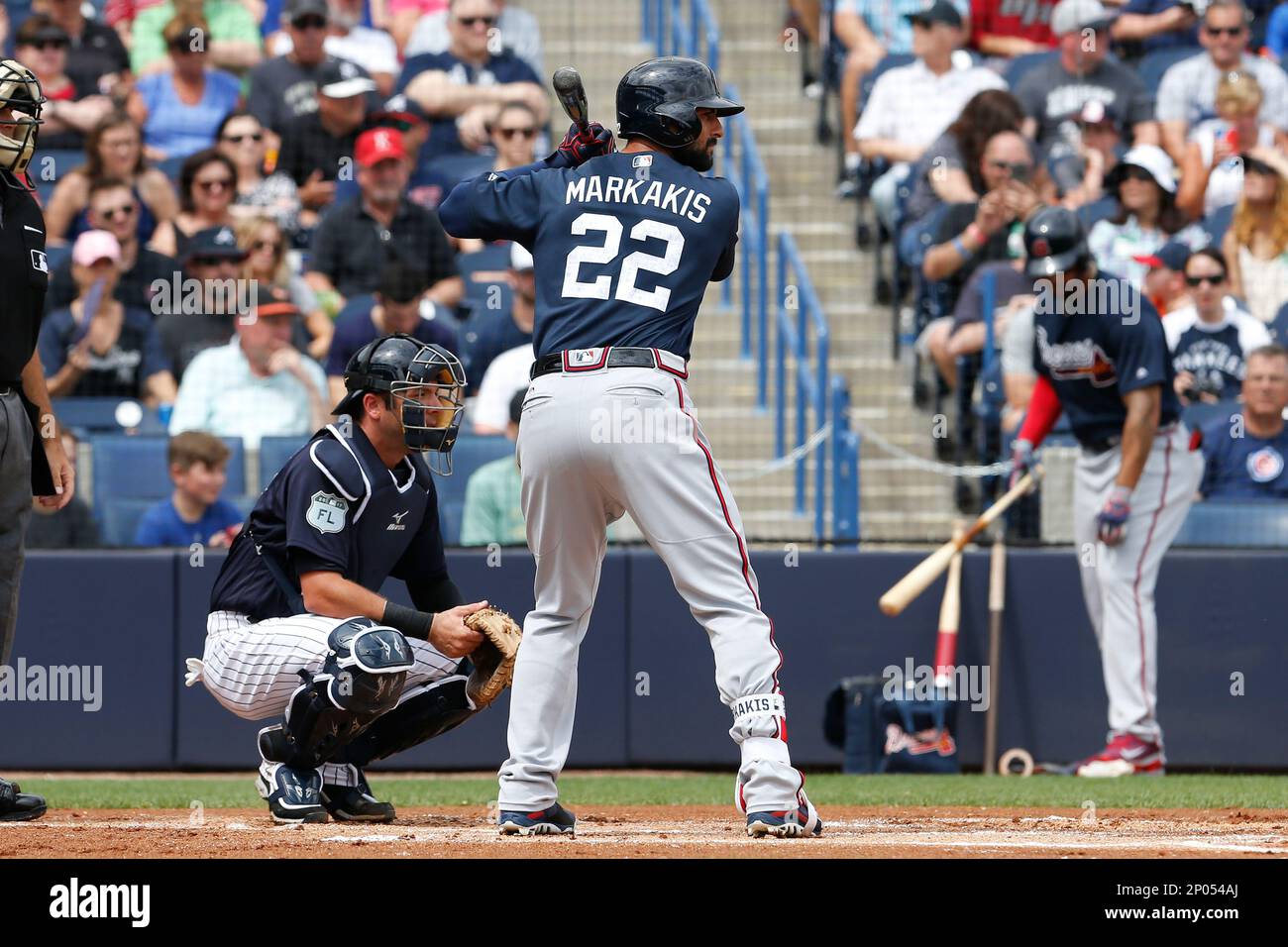 TAMPA, FL - MARCH 12: Atlanta Braves right fielder Nick Markakis (22 ...