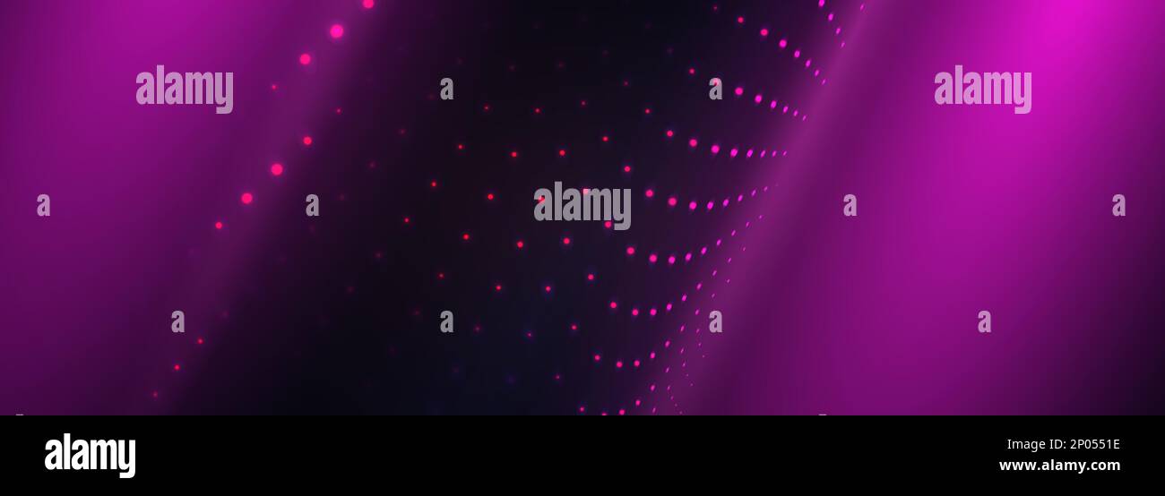 Dark purple vector wide modern abstract background with violet particle ...