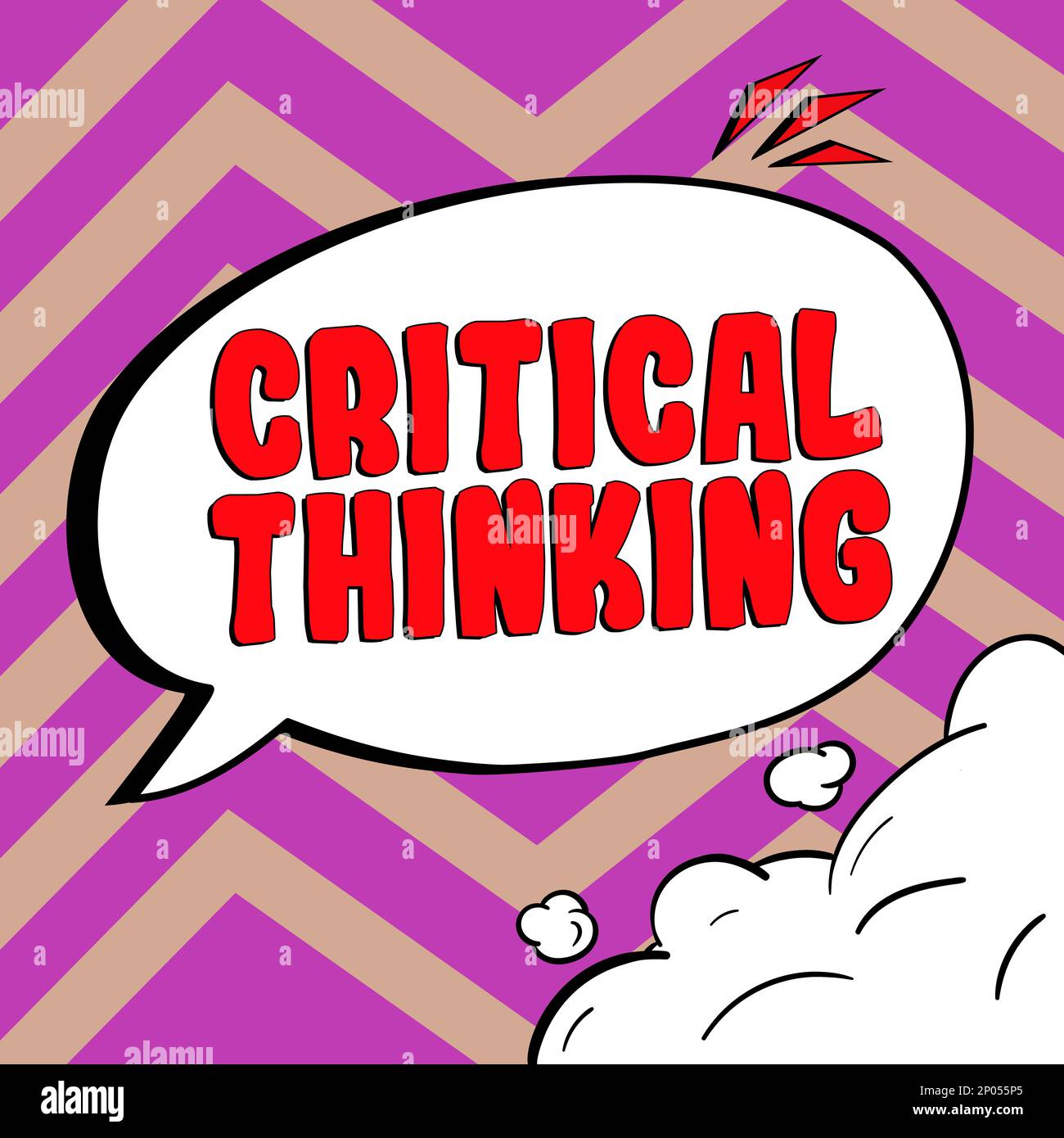 Text sign showing Critical Thinking. Word for sequence of stages of a ...