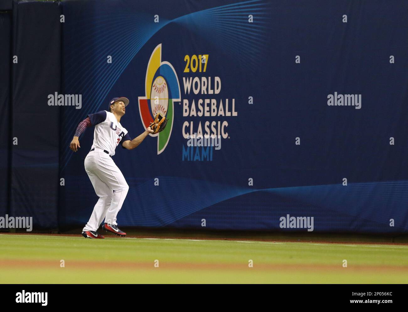 MLB Outfielder Giancarlo Stanton from team USA plays against team ...