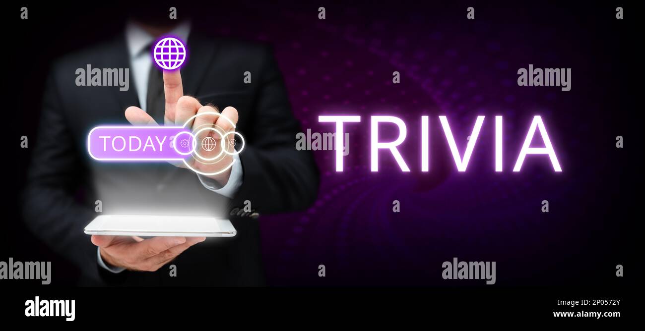 Handwriting text Trivia. Word Written on details considerations pieces ...