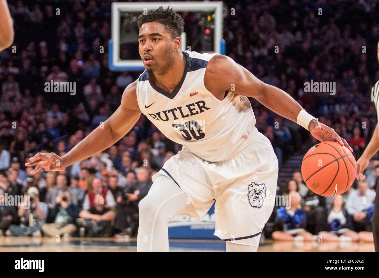 NEW YORK, NY - MARCH 09: Butler Forward Kelan Martin (30) in action ...