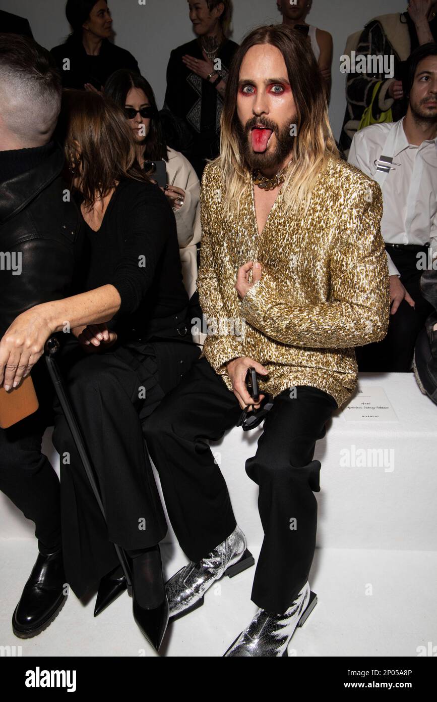 Jared Leto attends the Givenchy Fall/Winter 2023-2024 ready-to-wear ...