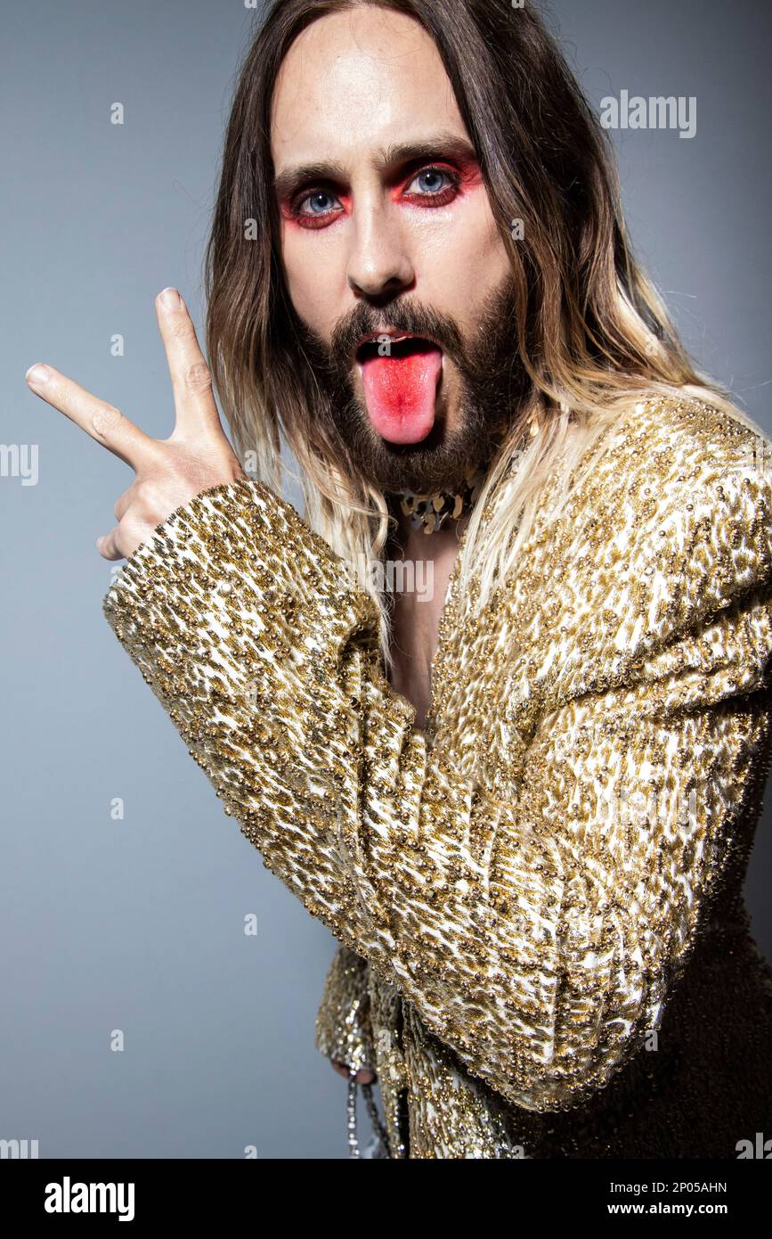 Jared Leto attends the Givenchy Fall/Winter 2023-2024 ready-to-wear ...