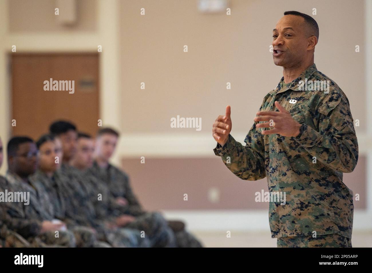 U.S. Marine Corps Maj. Gen. Calvert L. Worth Jr., commanding general of ...