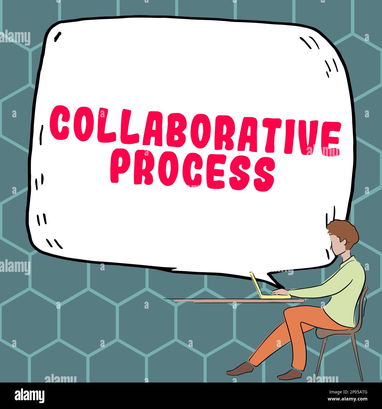 Inspiration showing sign Collaborative Process. Conceptual photo people ...
