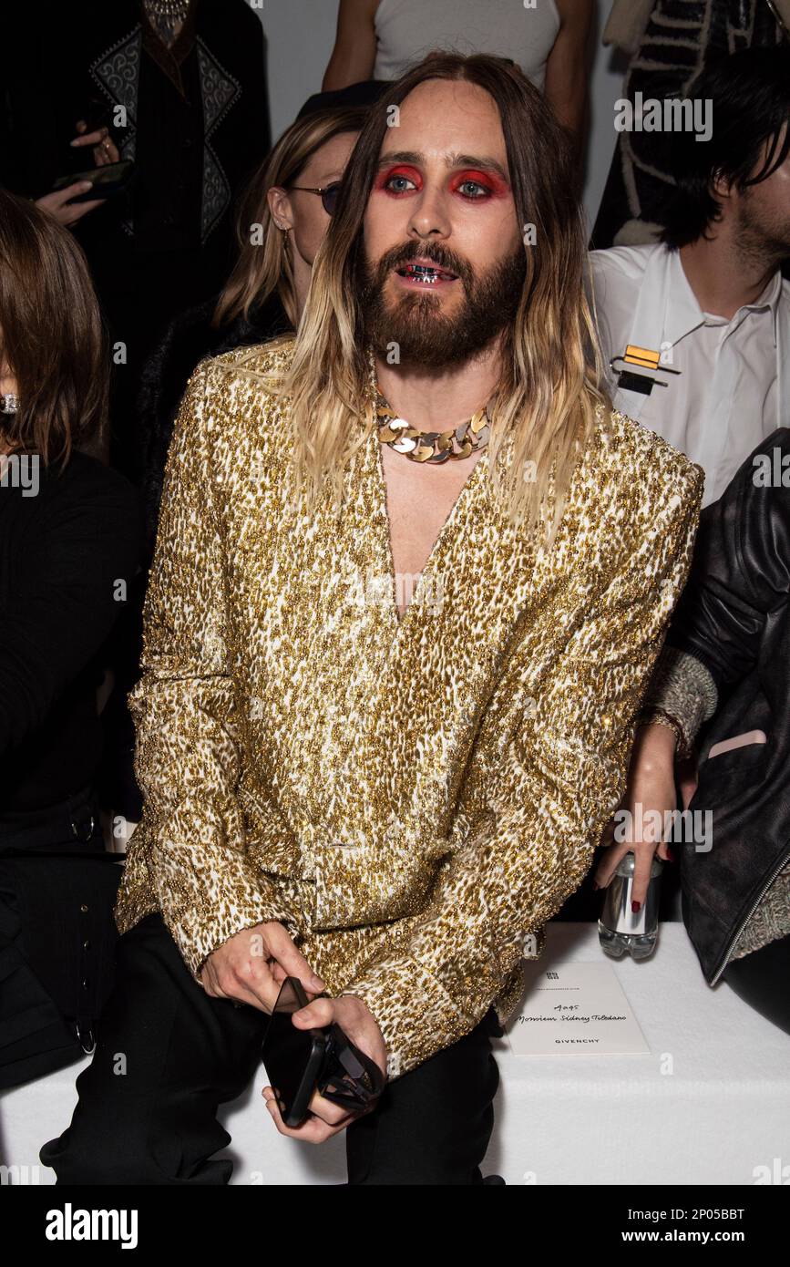 Jared Leto attends the Givenchy Fall/Winter 2023-2024 ready-to-wear ...