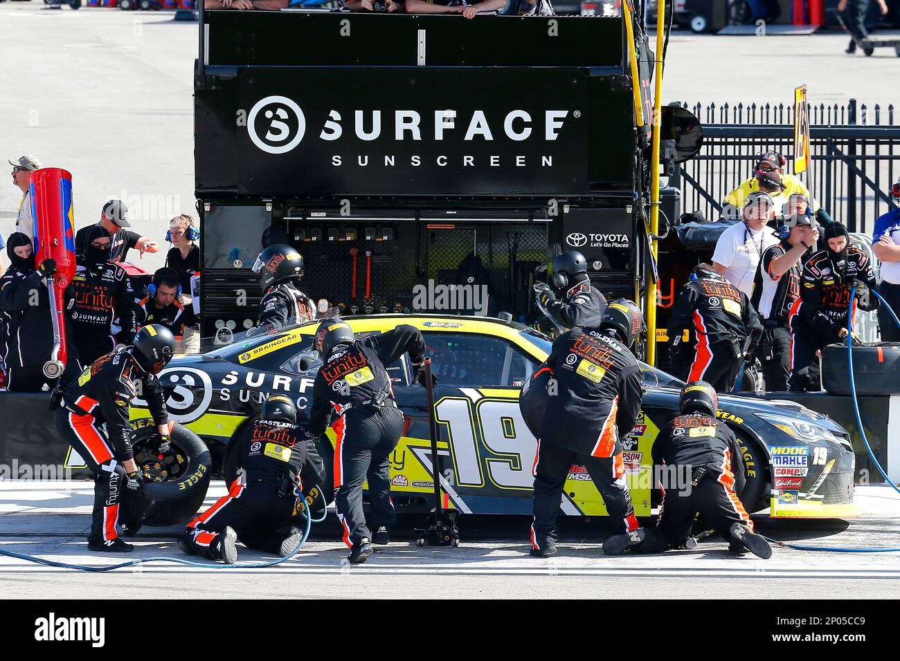 Matt Tifft, Surface Sunscreen / Tunity / Braingear Toyota Camry makes a ...