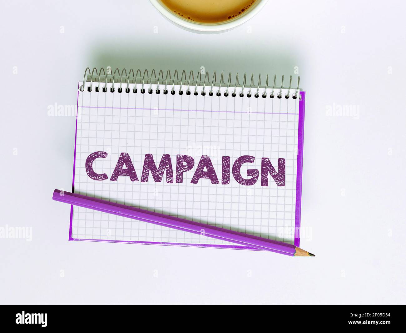 Sign displaying Campaign. Word Written on organized course of action to ...