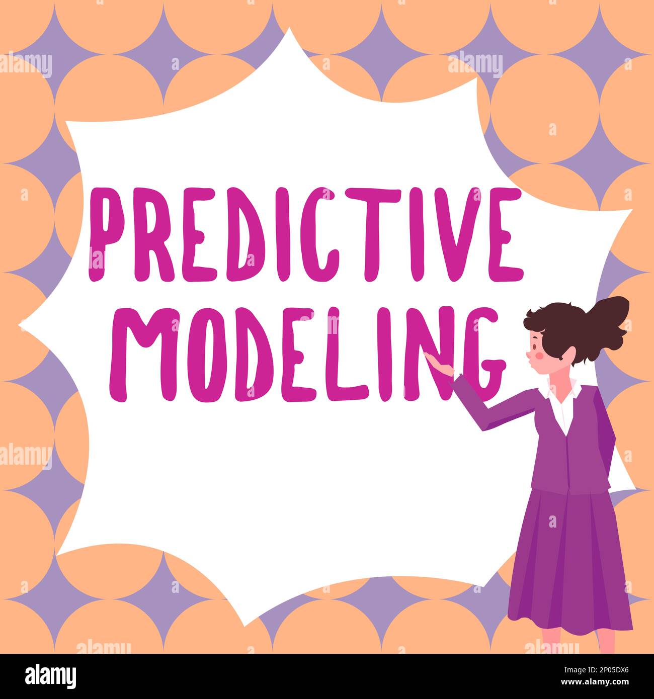 Text caption presenting Predictive Modeling. Business concept ...