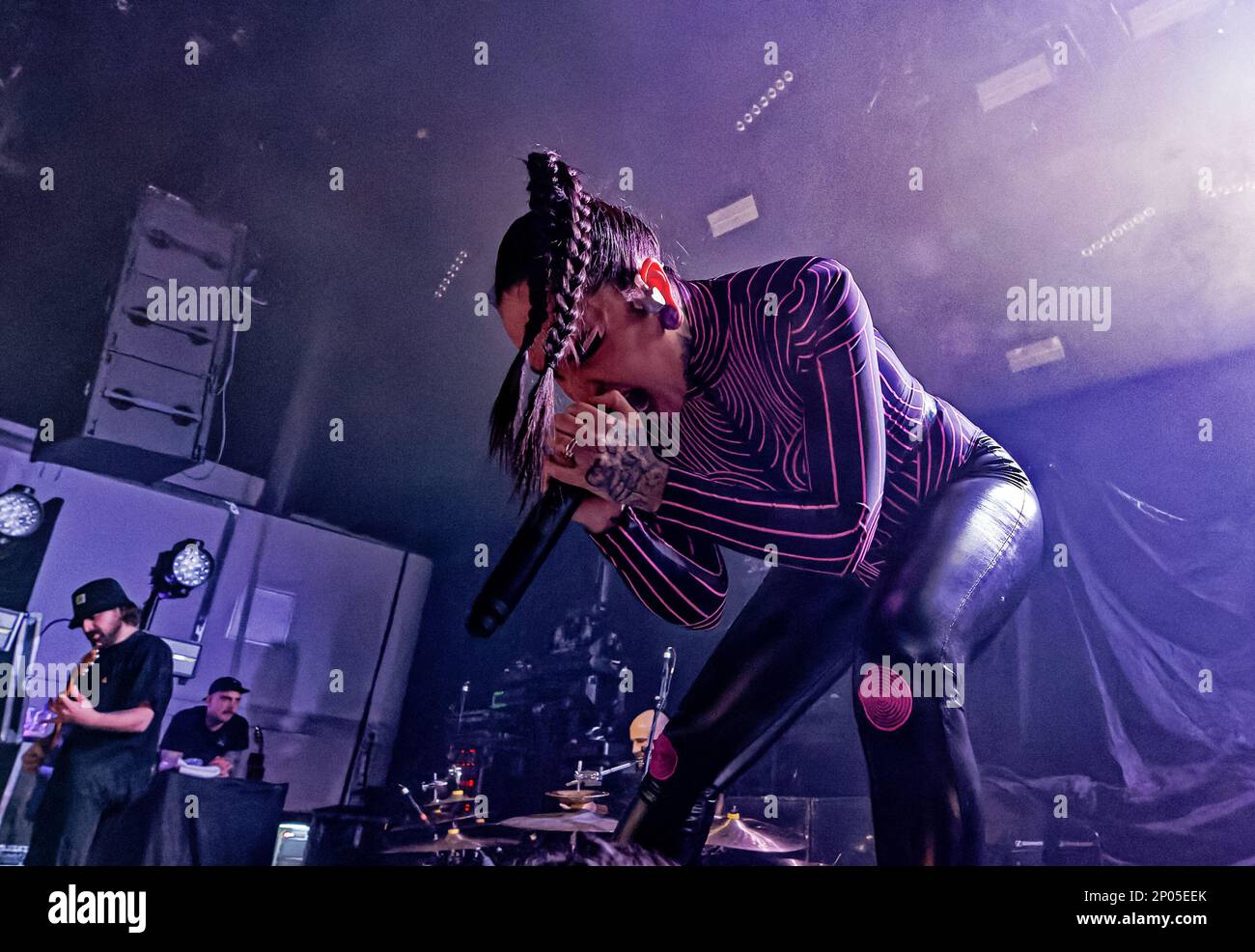 March 1, 2023: Tatiana Shmayluk of Ukrainian NuMetal band Jinjer Live ...