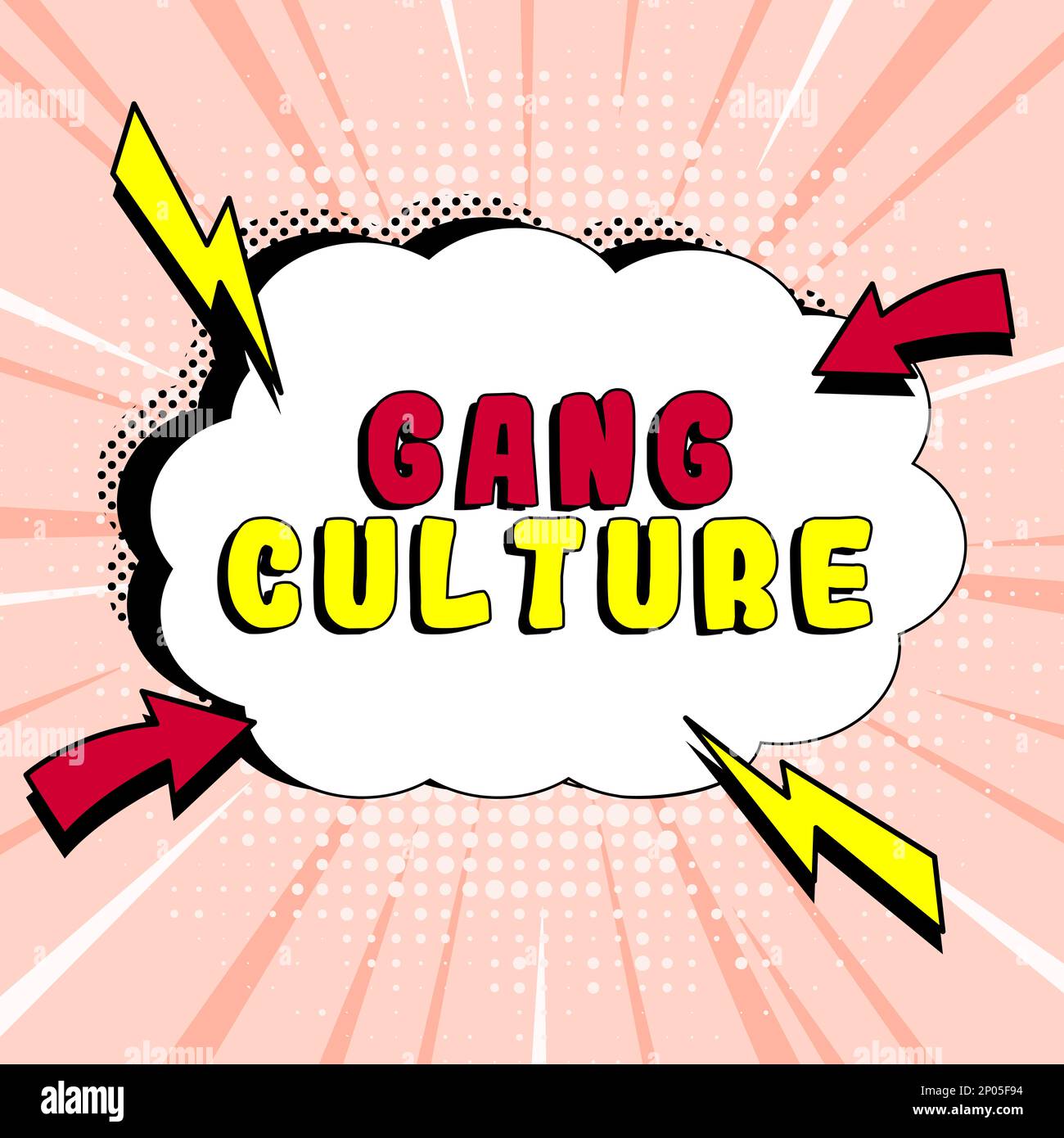 Text caption presenting Gang Culture. Business approach particular ...