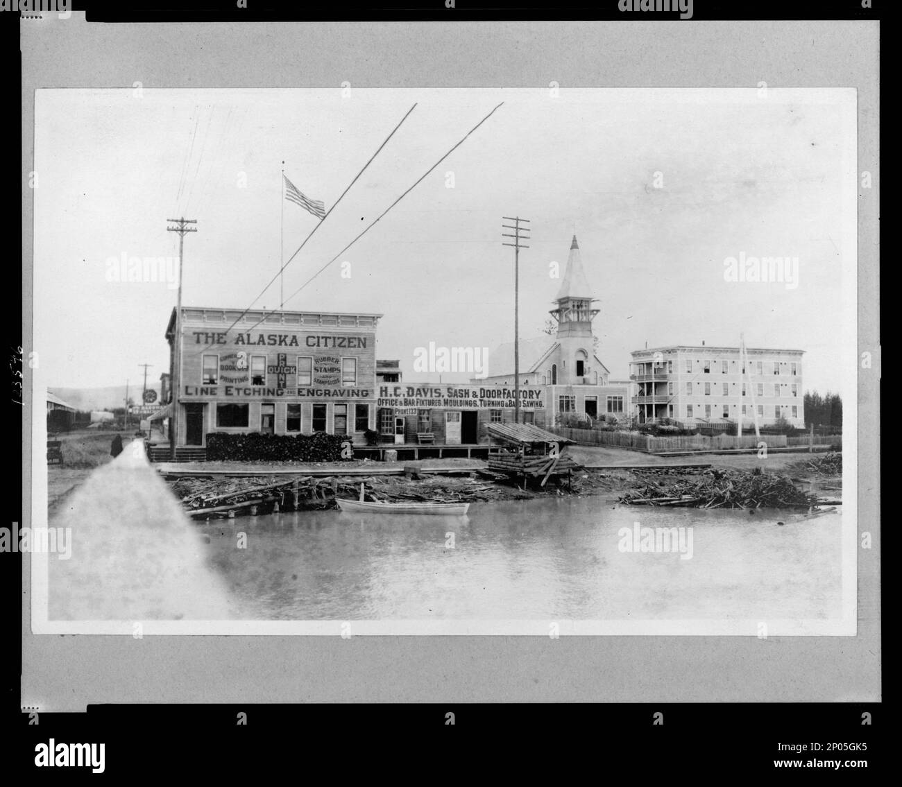 The Alaska Citizen building. Frank and Frances Carpenter collection ...