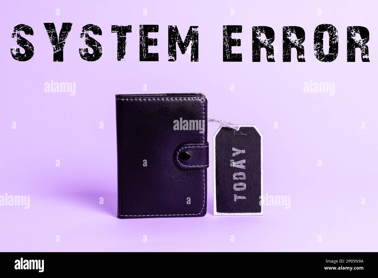 Hand writing sign System Error. Concept meaning Technological failure ...