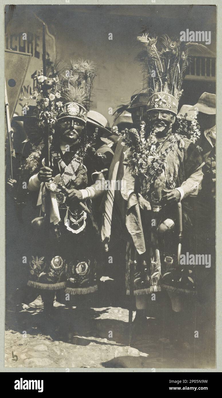 Peru. Cholo masqueraders. Frank and Frances Carpenter Collection ...