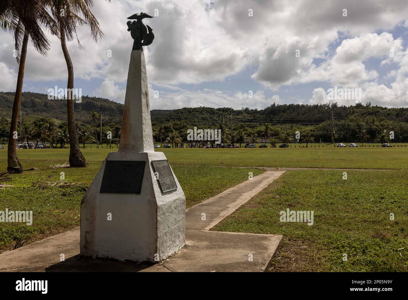 A memorial dedicated to all men who fought to regain control of Guam is ...