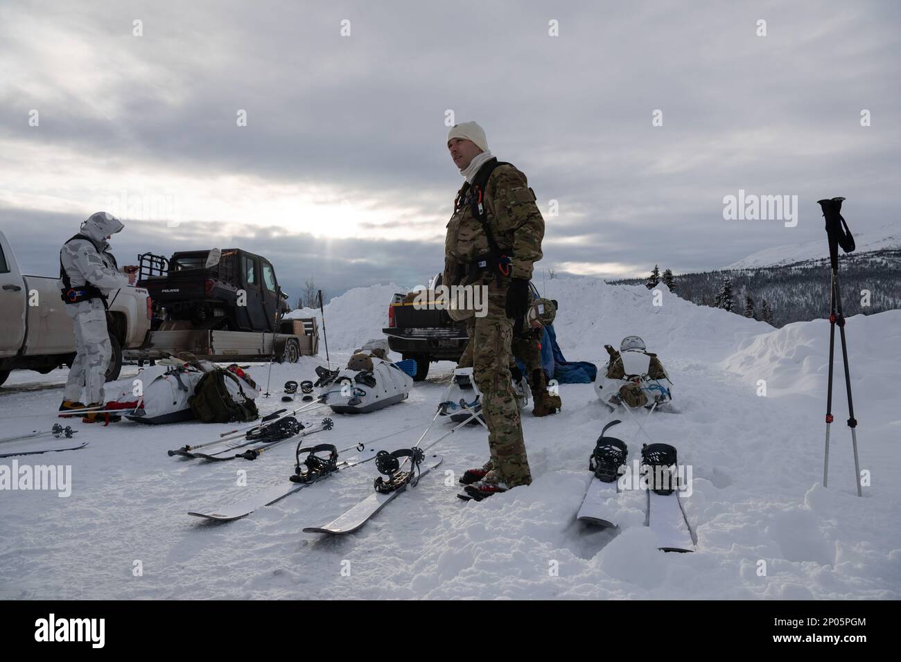 U.S. Air Force tactical air control party specialists assigned to ...