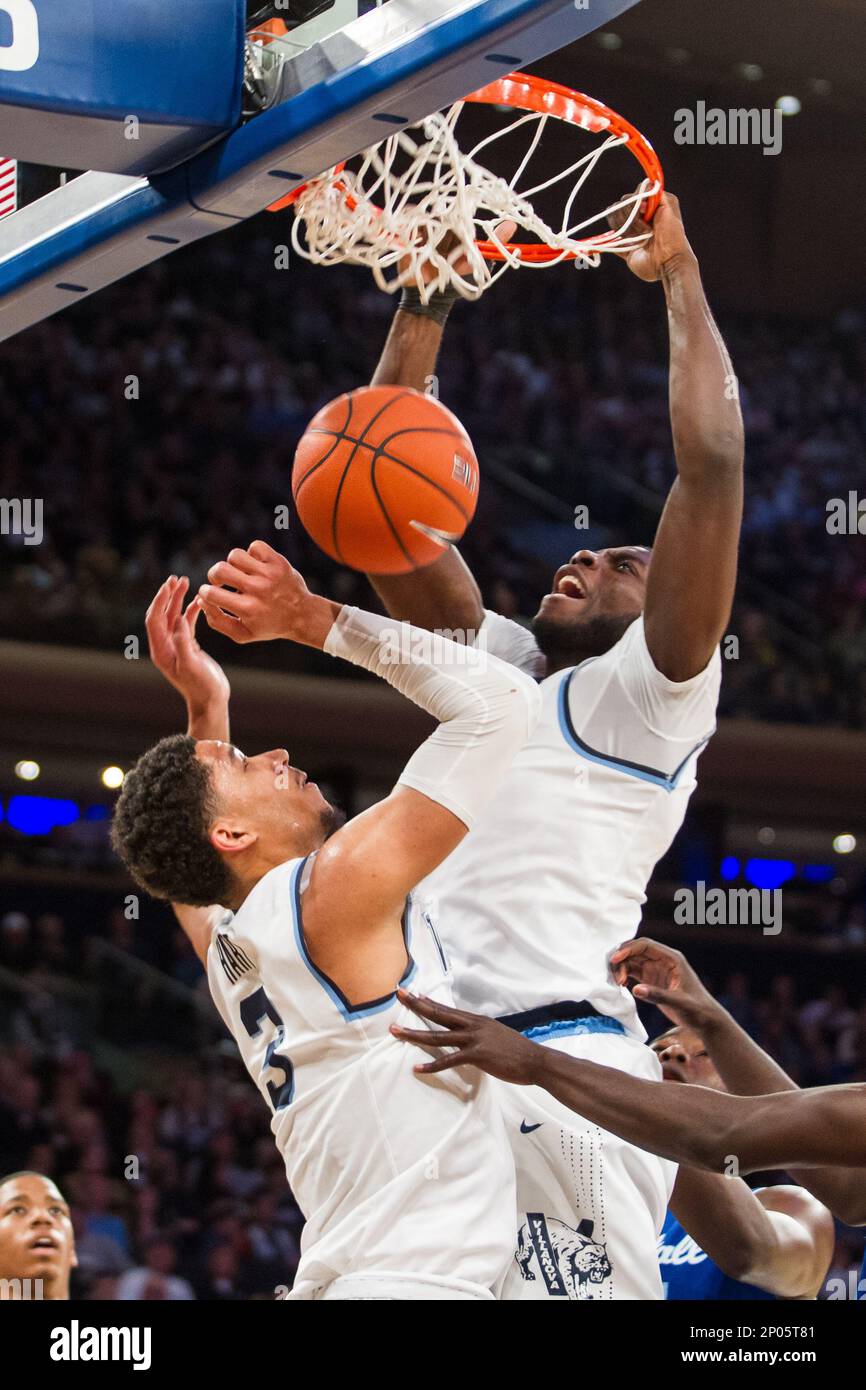 NEW YORK, NY - MARCH 10: Villanova Forward Eric Paschall (4) dunks ...