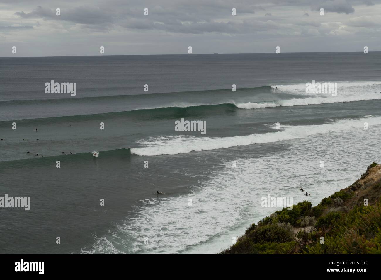Large waves perfectly formed for surfing at Torquay Australia home of ...