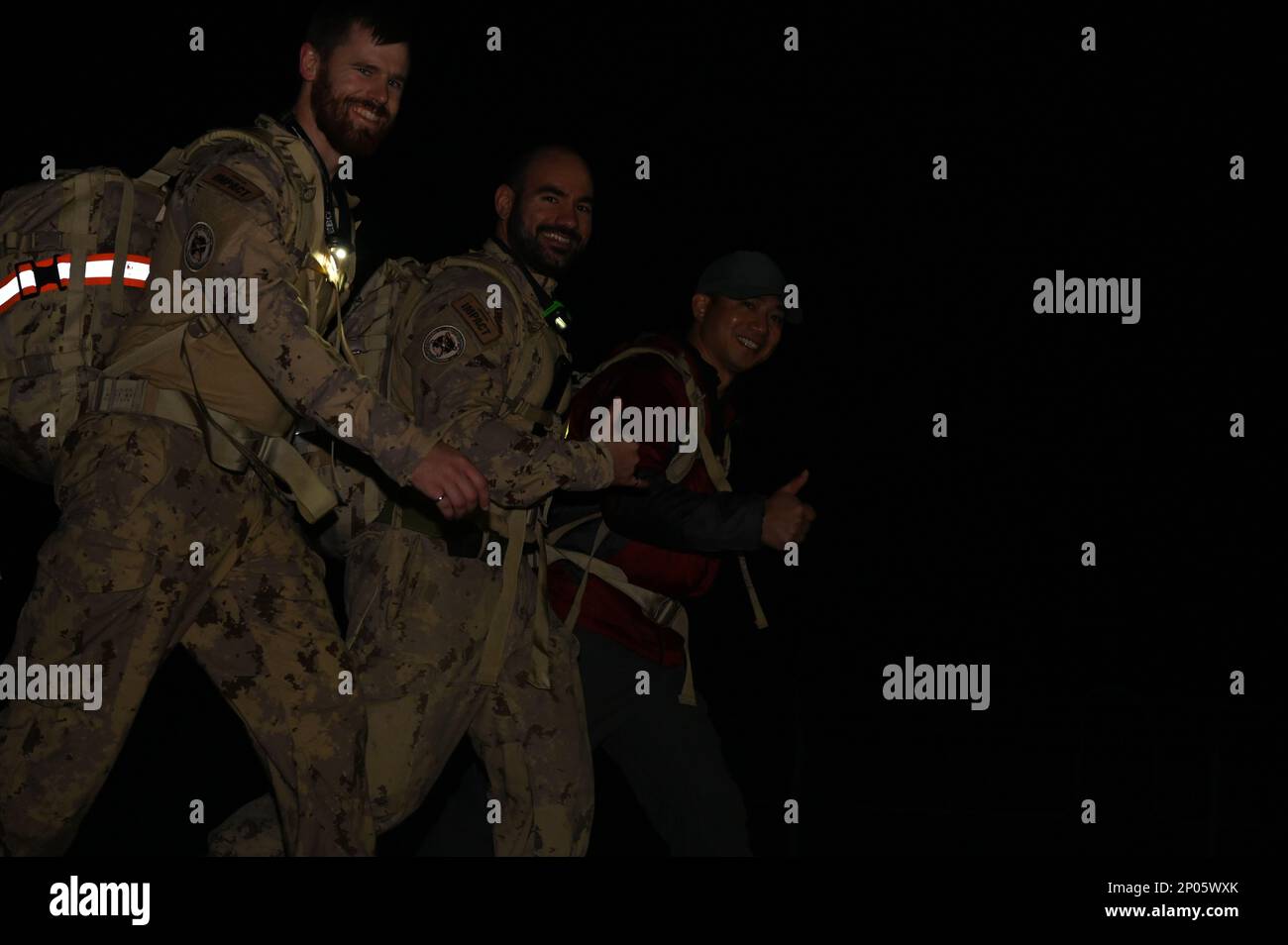 Canadian Coalition Partners participate in the 13-mile DANCON march at ...