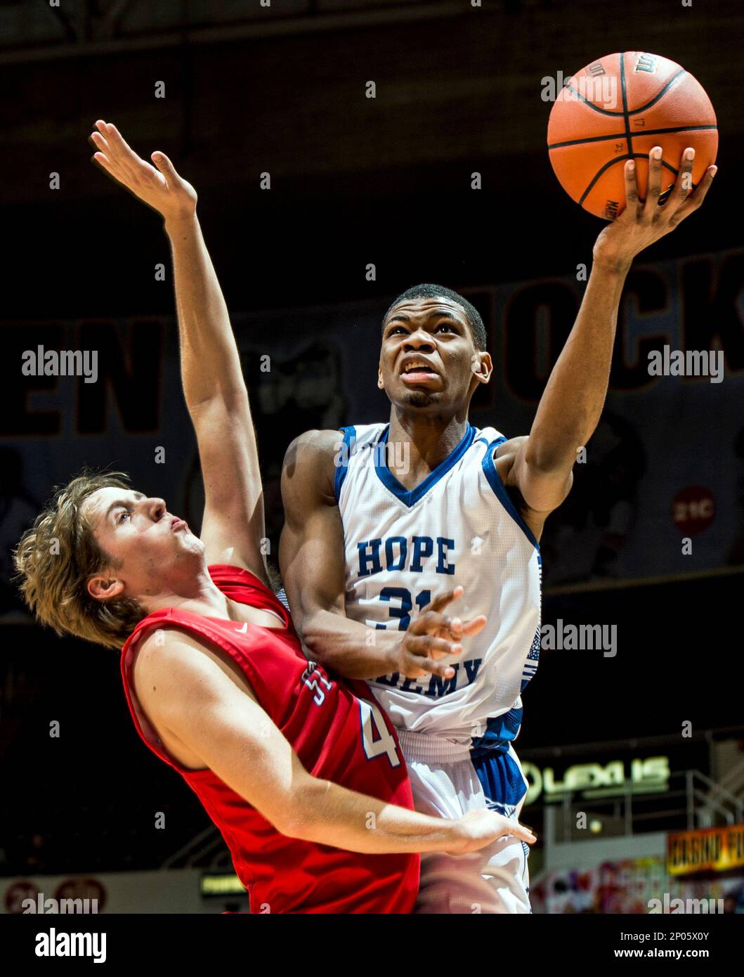 FRED ZWICKY/JOURNAL STAR Chicago Hope Academy forward Javari McClendon ...