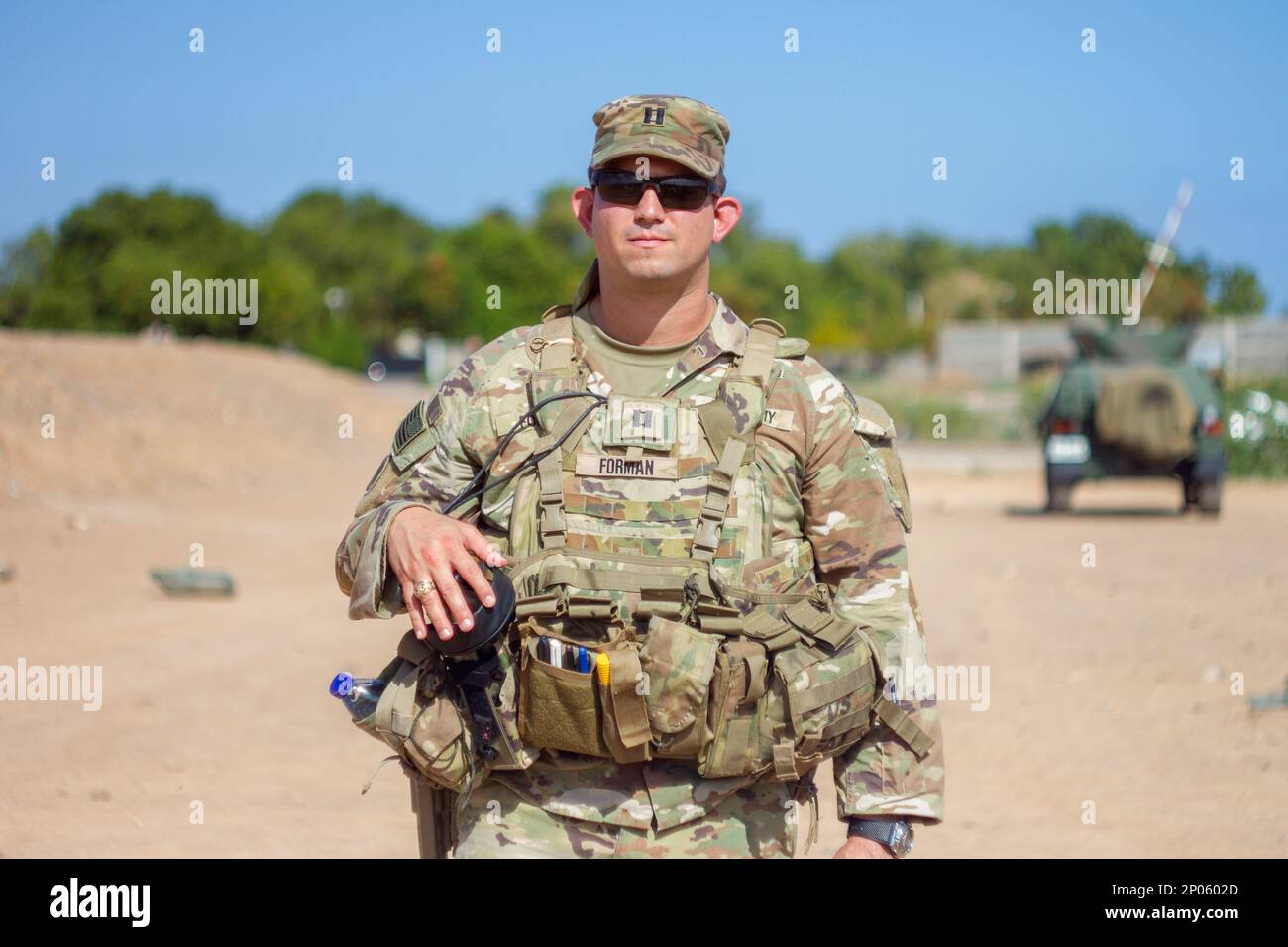 U.S. Army Capt. Graham Forman, the commander of Charlie Company, 1st ...