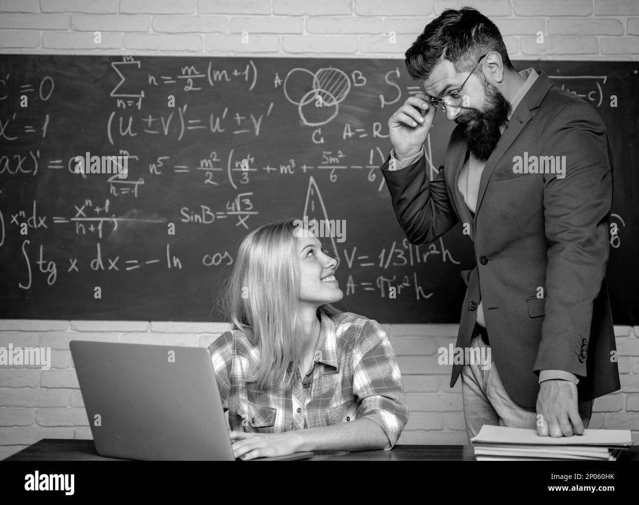 Nerd funny student preparing for university exams. Students campus ...