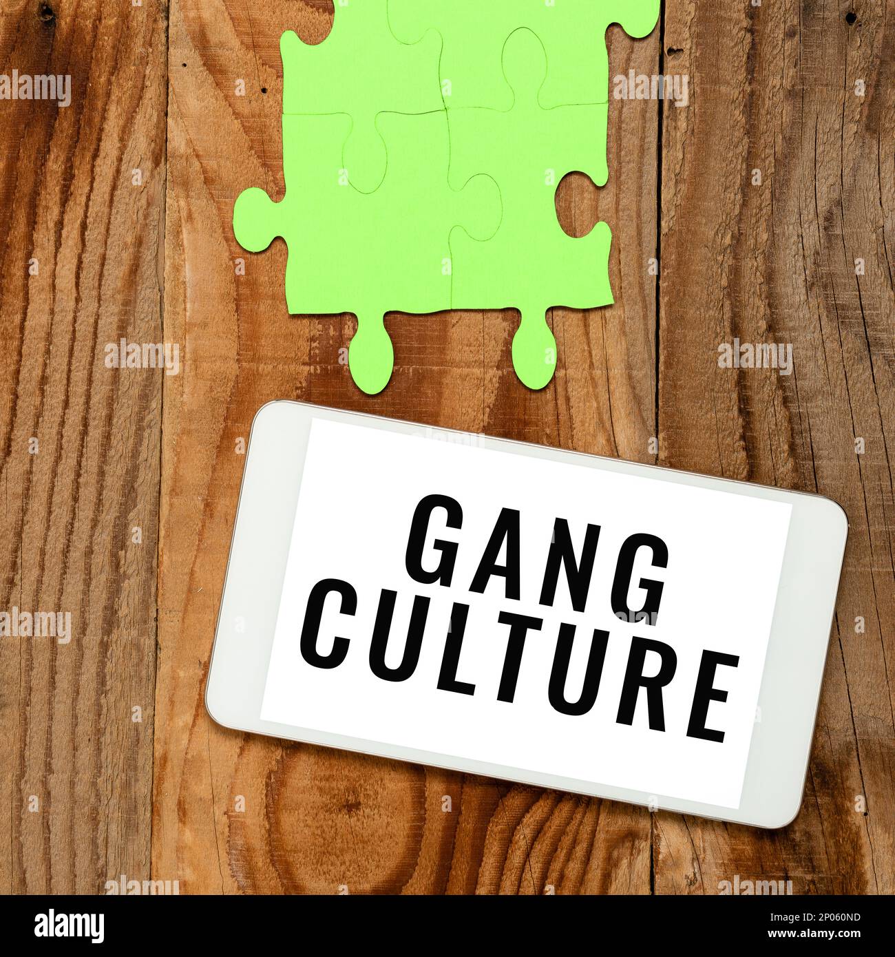 Text sign showing Gang Culture. Word for particular organization of ...