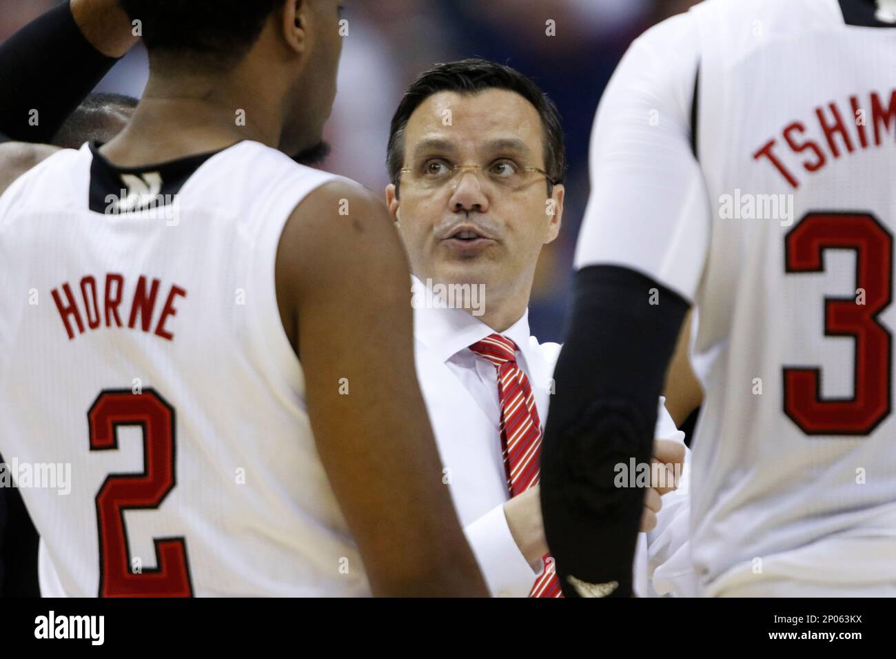 Nebraska head coach Tim Miles in action as Nebraska played Penn State ...